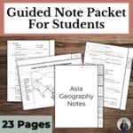 Asia Geography Unit with Guided Notes and Map Activities - SFSEteach