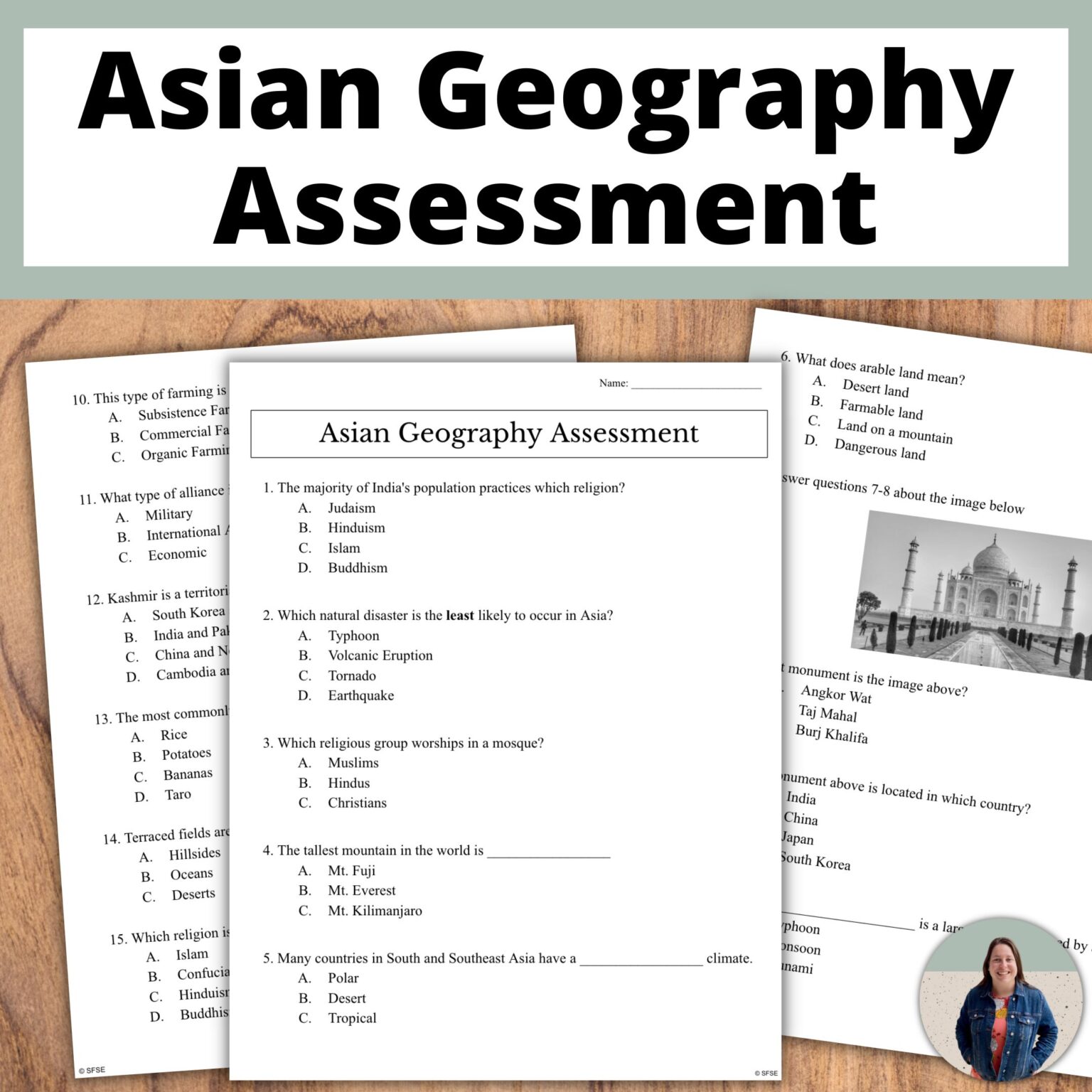 Asia Geography Unit with Guided Notes and Map Activities - SFSEteach