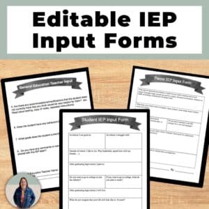 IEP Input Forms and Special Education Documents - SFSEteach