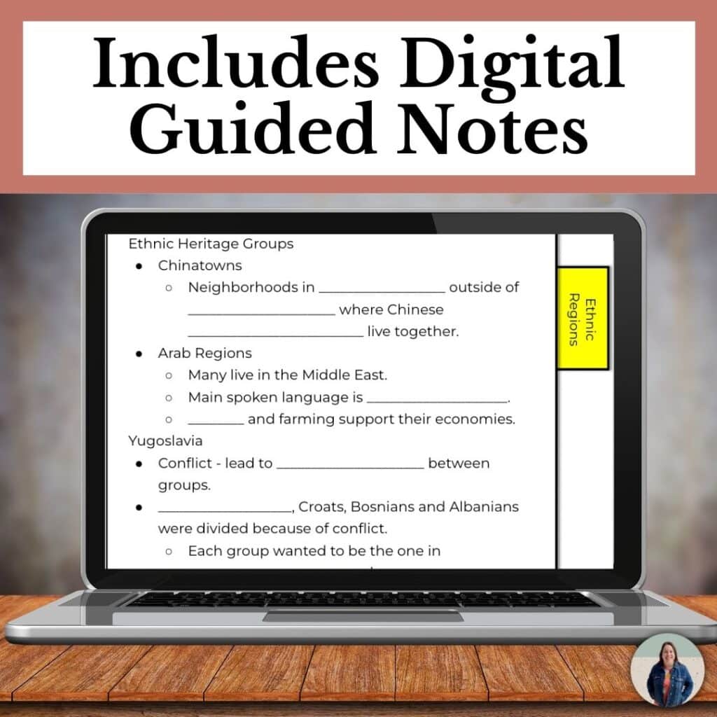 Cultural Geography Unit with Guided Notes and Map Activities - SFSEteach
