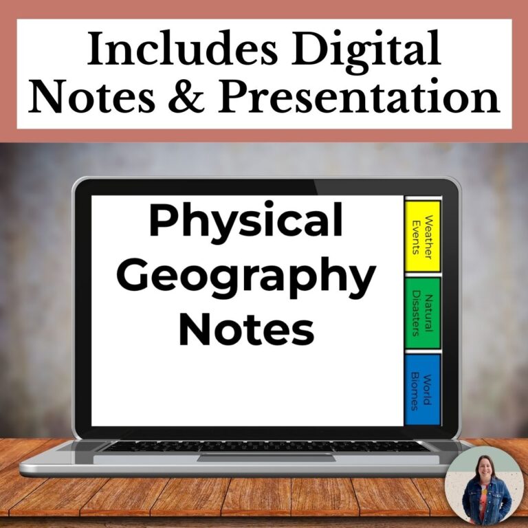 Physical Geography Unit with Guided Notes and Map Activities - SFSEteach