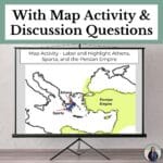 Ancient Greece Presentation with Guided Notes and Ancient Greece Map ...
