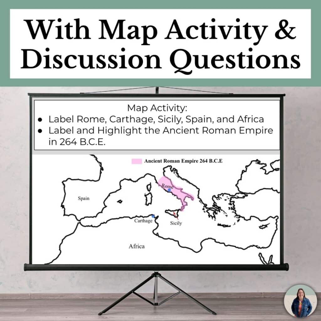 Ancient Rome Presentation and Guided Notes with Roman Empire Map ...