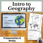 Geography Skills Presentation with Guided Notes and Map Skills ...