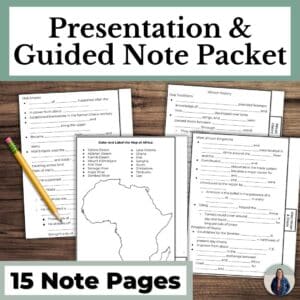 West African Kingdoms Presentation with Guided Notes & Map Activities ...