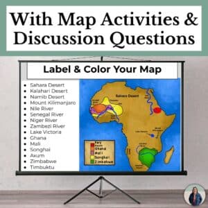 West African Kingdoms Presentation with Guided Notes & Map Activities ...