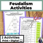Middle Ages Feudalism Vocabulary and Activities - SFSEteach